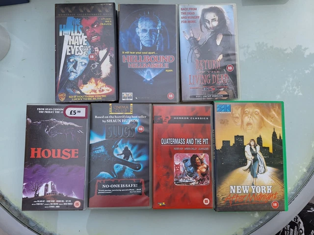 BUNDLE OF VIDEO Tapes VHS Horror Untested Slugs House Hellraiser £69.99 ...