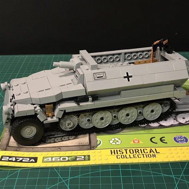 COBI SDKFZ 251/9 Stummel Halftrack, 2472A, WW2, No box or figures ...