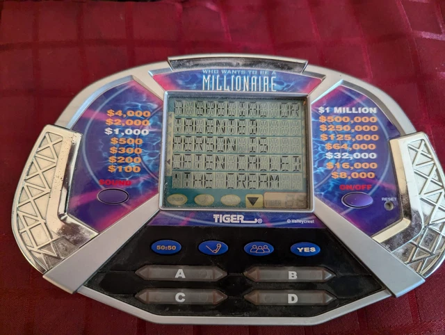 WHO WANTS TO Be A Millionaire Game Electronic Handheld 2000 Tiger with ...