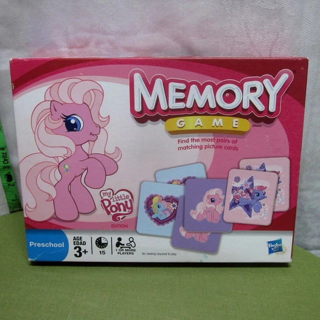 MY LITTLE PONY preschool Memory Game cartoon Rainbow Dash & Pinkie Pie ...