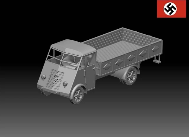 1/72 LE SINN Bausatz WW2 German Renault AHN 3.5t German Army Truck ...