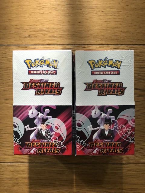 POKEMON TCG DESTINED Rivals 2x Half Booster Box 36 booster Packs ...