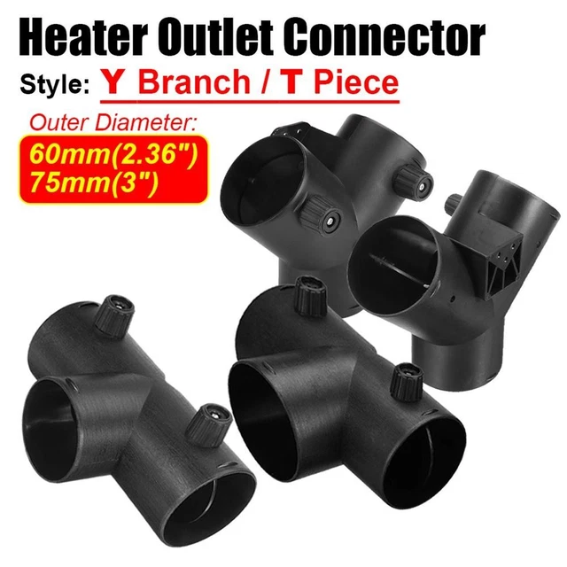 VALVE Y T Piece Air Vent Ducting Connector For Webasto Diesel Parking ...