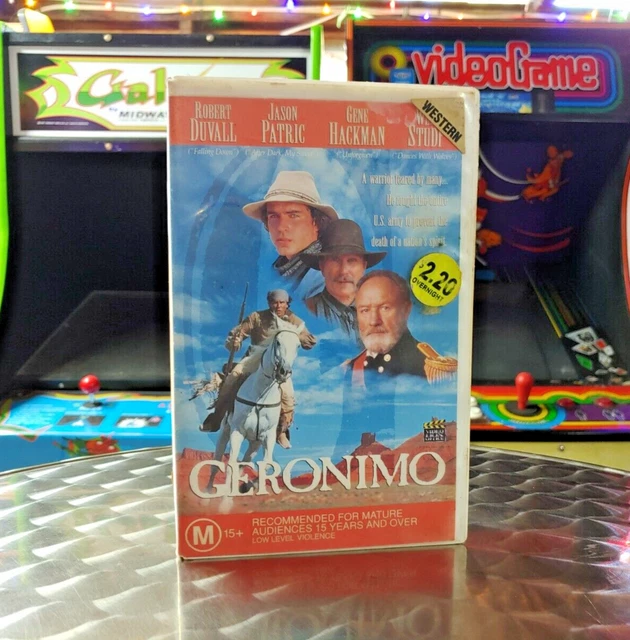 GERONIMO - ROBERT Duvall - VHS Movie Video Tape - Big Box Ex Rental $4. ...