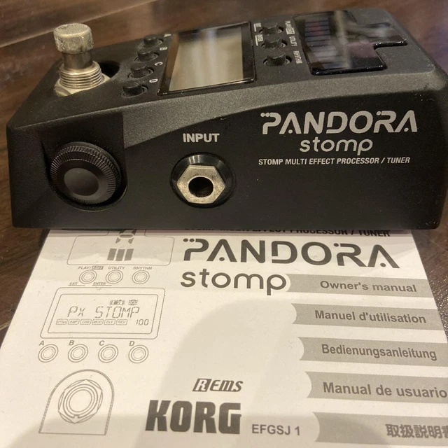 KORG PANDORA STOMP PX-ST Processeur/Tuner multi-effets noir avec boîte ...
