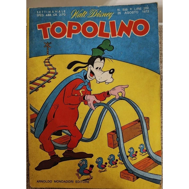RARO LIBRETTO DI Topolino N. 926 Fumetto in Originale Vintage e da ...