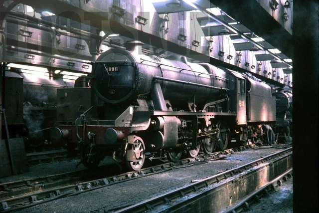 35MM SLIDE BR British Railways Steam Loco 48011 Class 8F Woodford Halse ...