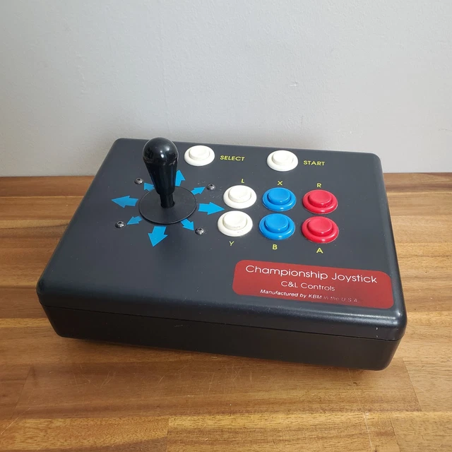 SNES CHAMPIONSHIP JOYSTICK C&L Controller KBM Super Nintendo Arcade ...