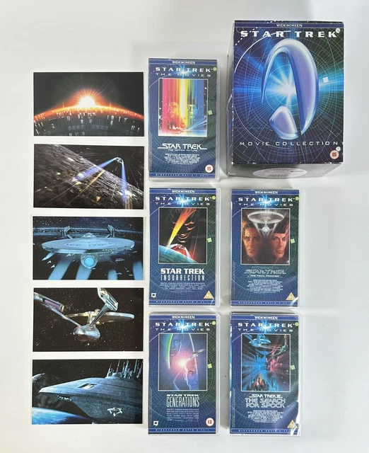 STAR TREK THE Movie Collection VHS Widescreen Paramount 5-Tape Set Film ...