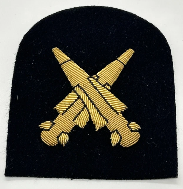 ROYAL NAVY BLACK Gold Thread Missile Weapons Operator Trade Uniform ...