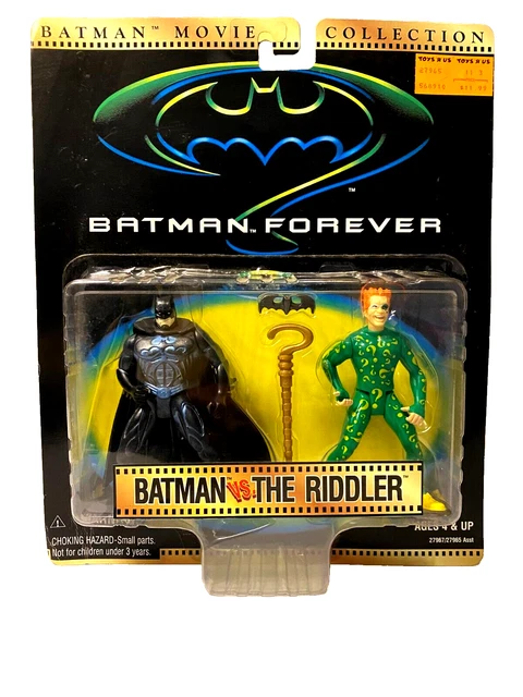 1997 KENNER MOVIE Collection Batman Forever BATMAN VS THE RIDDLER 5" x ...