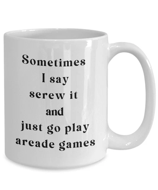 ARCADE GAMER MUG 80's Arcade Gamer Gifts For Gamer Arcade Game Lover ...