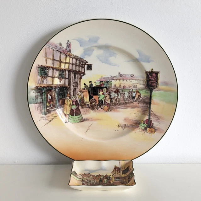 ROYAL DOULTON COACHING Scenes Plate & Dish, D 6393, Antique £21.00 ...