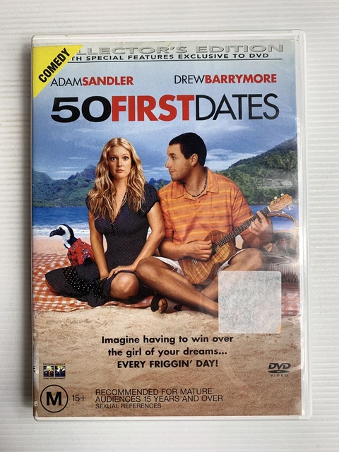50 FIRST DATES Adam Sandler Drew Barrymore DVD R4 CULT Comedy $8.97 ...