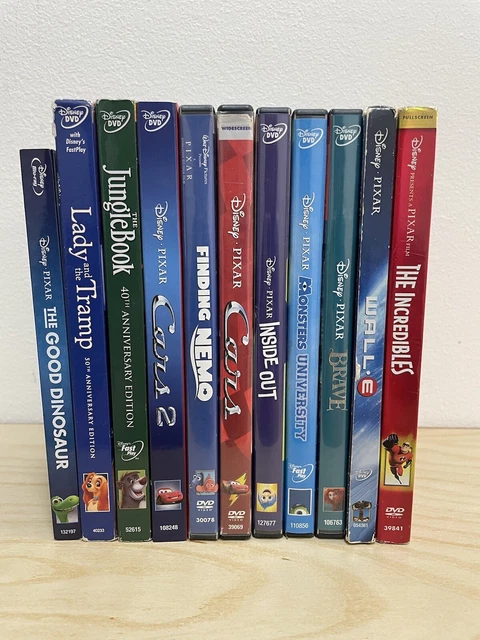 DISNEY & PIXAR DVD Movie Lot of 11, Varied Conditions, Some Scratched ...
