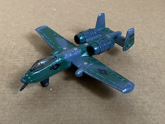 MATCHBOX A-10 FAIRCHILD Thunderbolt, 1989, Rare, Die Cast, Camo ...