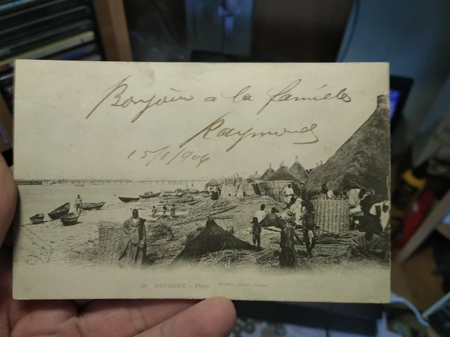 CARTE DU SENEGAL de Rufisque ,la plage. EUR 5,00 - PicClick FR