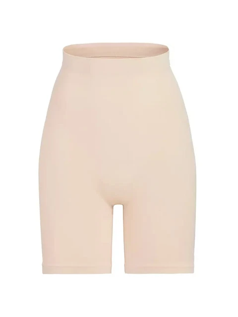 SKIMS SEAMLESS SCULPT High Waisted Above the Knee Short color Clay NIB ...