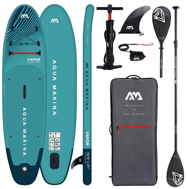 AQUA MARINA VAPOR 10.4 iSUP Ensemble Gonflable Stand Up Paddle Kayak ...
