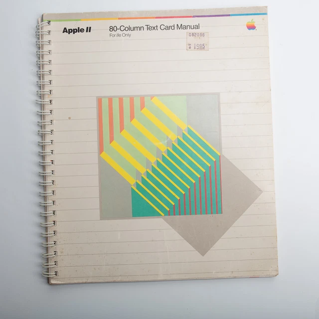 VINTAGE APPLE II 80-Column Text Card Manual Apple IIe Only $13.49 ...