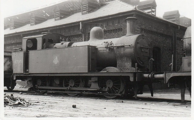 EX LMS CLASS 3F 0-6-0T No 47301 at BANK HALL MPD 22/5/59 R/PHOTO £1.50 ...
