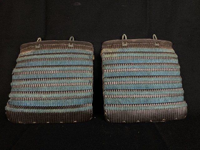 JAPANESE ANTIQUE SAMURAI Yoroi Kabuto SODE Shoulder Protection (b466) £ ...