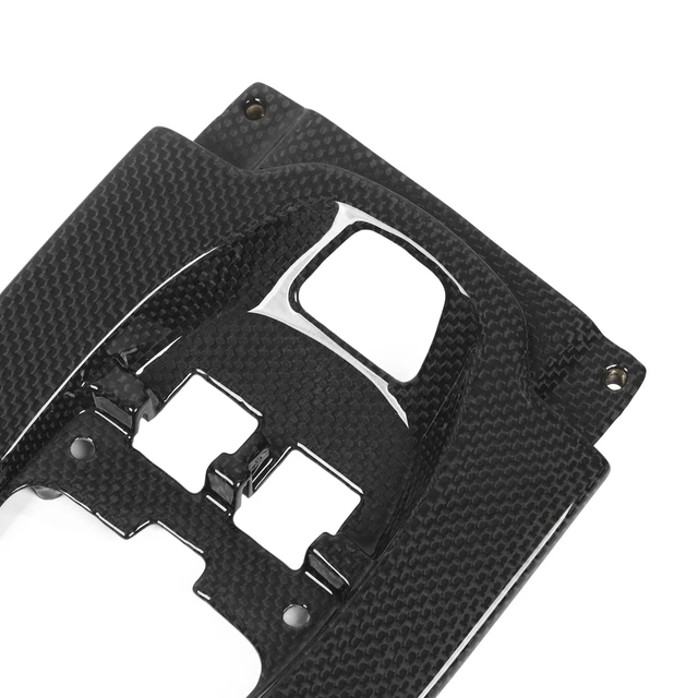 OEM STYLE PREPREG Dry Carbon Fiber Centre Console Switch Mounting Panel ...