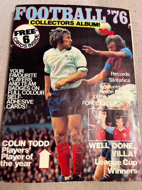 ULTRA RARE FOOTBALL '76 Collectors Album with over 200 stickers ( early ...