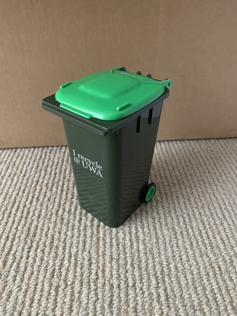 Mini Sulo Standard 240l Wheelie Bin Hotstamped Dark Green With Lime Lid 100 00 Picclick Au