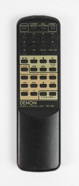 TELECOMANDO ORIGINALE DENON RC-194 Remote Control testato/testato ...