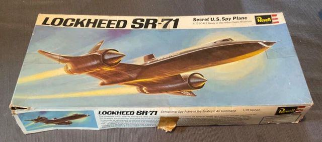 1969 REVELL #H-212:200 1:72 Scale Lockheed SR-71 Secret U.S. Spy Plane ...