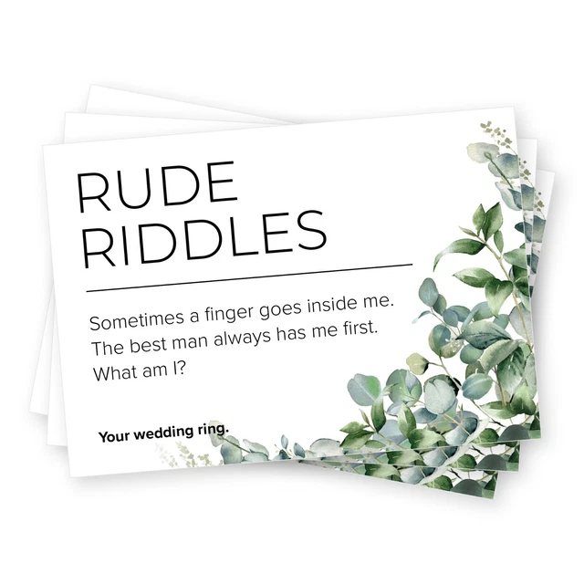 WHAT AM I Innuendo Rude Riddles Hen Party Games Night Card Drinking ...