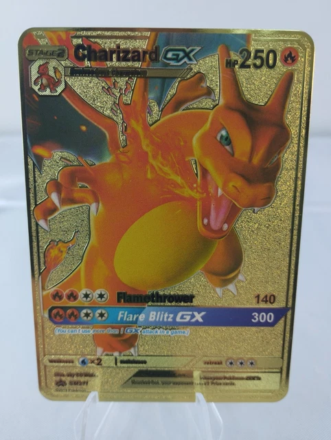 CARTE POKÉMON EN "Métal Dur & Rigide" Charizard GX HP250 EUR 4,90 ...