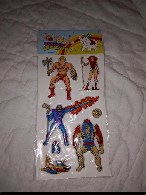 NEW OLD STOCK He-Man And The MASTERS Of The Universe Puffy Stickers ...