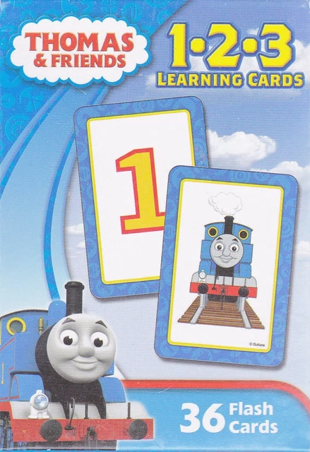 THOMAS AND FRIENDS Numbers Slide and Learn 15 Double Sided Flash Cards ...