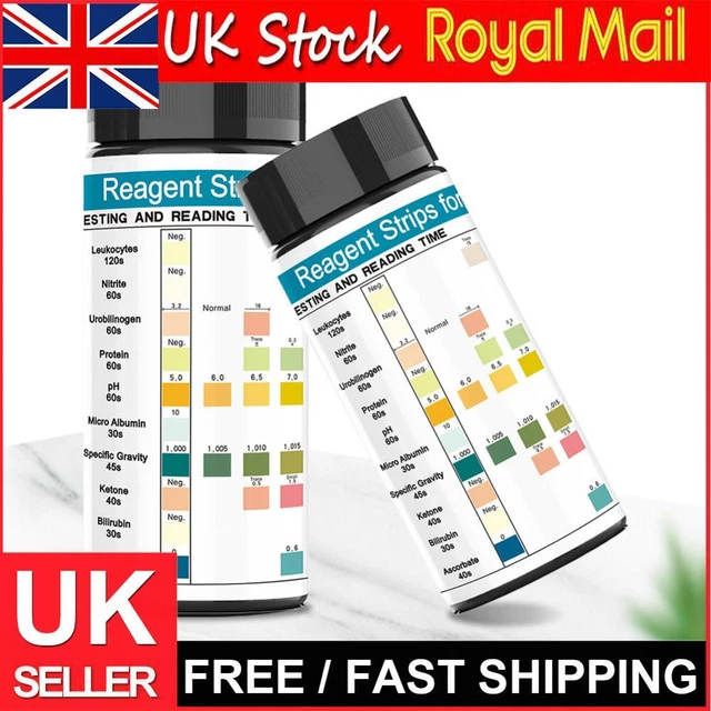 100 STRIPS URINE Urinalysis Test Strips Useful 10 Parameters PH Test ...