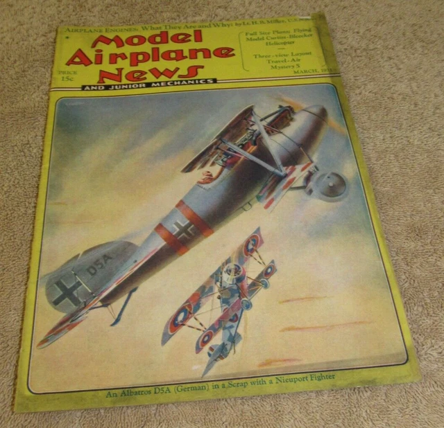 MARCH 1931 ISSUE of Model Airplane News Magazine - READ DISCRIPTION ...