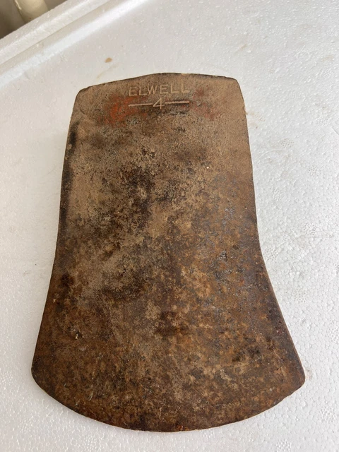 VINTAGE ELWELL 4 Lb Tasmanian Connie Pattern Axe Head Made in England ...