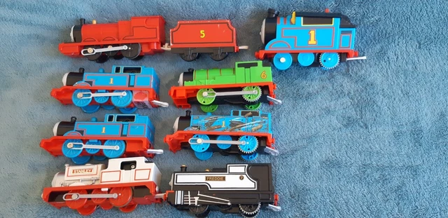 GULLANE THOMAS AND Friends Trackmaster Motorized Trains 9 Train Lot $9. ...
