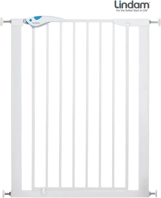 MUNCHKIN LINDAM ALLOY Steel Stair Gate, Tall Stair Gate 91.4cm, Easy ...