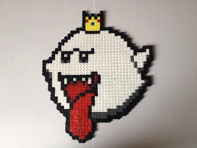 PIXEL ART / Perles A Repasser Roi Boo De Super Mario EUR 6,00 - PicClick FR