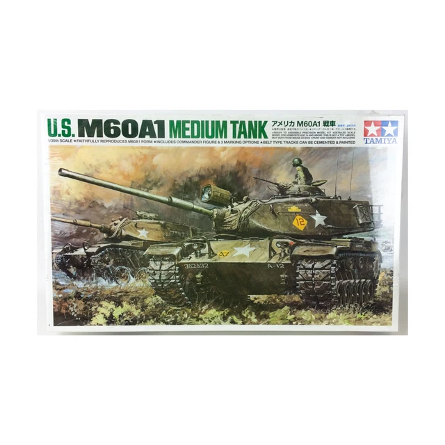 TAMIYA WWII TANK Model 1/35 U.S. M60A1 Medium tank SW $169.64 - PicClick AU