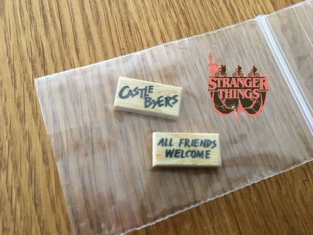 LEGO STRANGER THINGS ‘CASTLE BYERS’ Replacement CUSTOM Tan Sticker ...