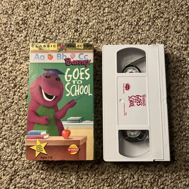 BARNEY & FRIENDS Goes to School VHS 1990 Video Tape Classic Collection ...
