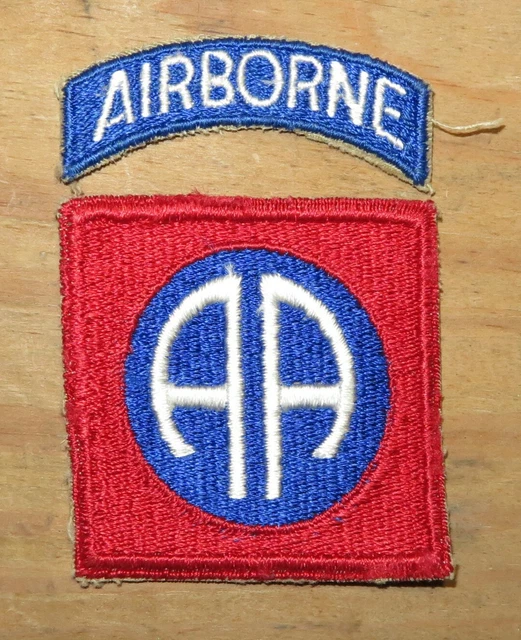 US WW2 - PATCH 82 AB AIRBORNE PARACHUTISTE , Original d'époque , trés ...