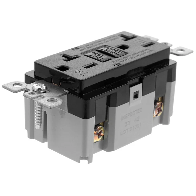 SOCKET SHELL PLASTIC Gfi Electrical Outlet 20 Amp Wall Gfci Outdoor £15 ...