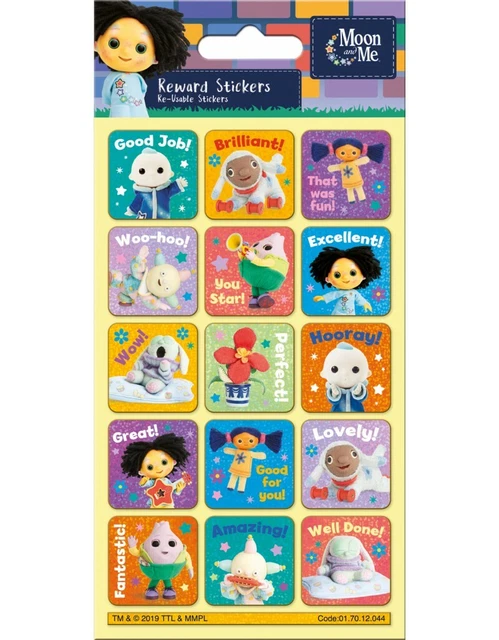 MOON AND ME Foiled REWARD Stickers sheet Official Product 15 Stickers ...