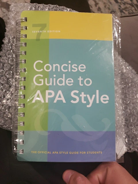 GUIDE CONCIS DU style APA, 7e édition - relié en spirale, flambant neuf ...