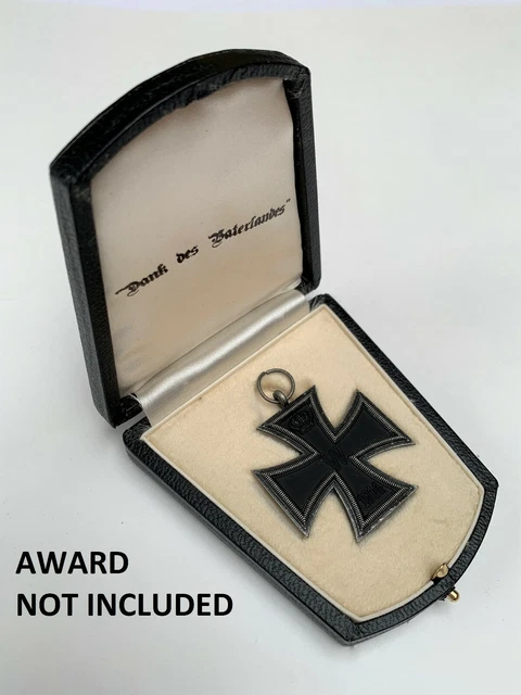 WW1 GERMAN 1914 Iron Cross 2nd Class presentation case Dank Des Vaterlandes £39.95 - PicClick UK