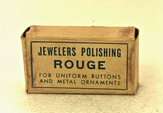 VINTAGE JEWELERS POLISHING Rouge For Uniform Buttons and Metal ...
